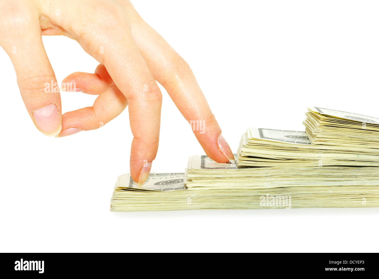 Hand with money Stock Photo - Alamy
