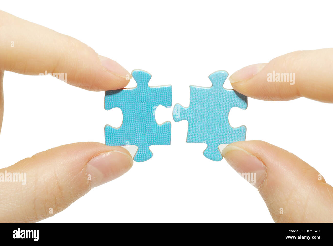 puzzle in hands Stock Photo - Alamy