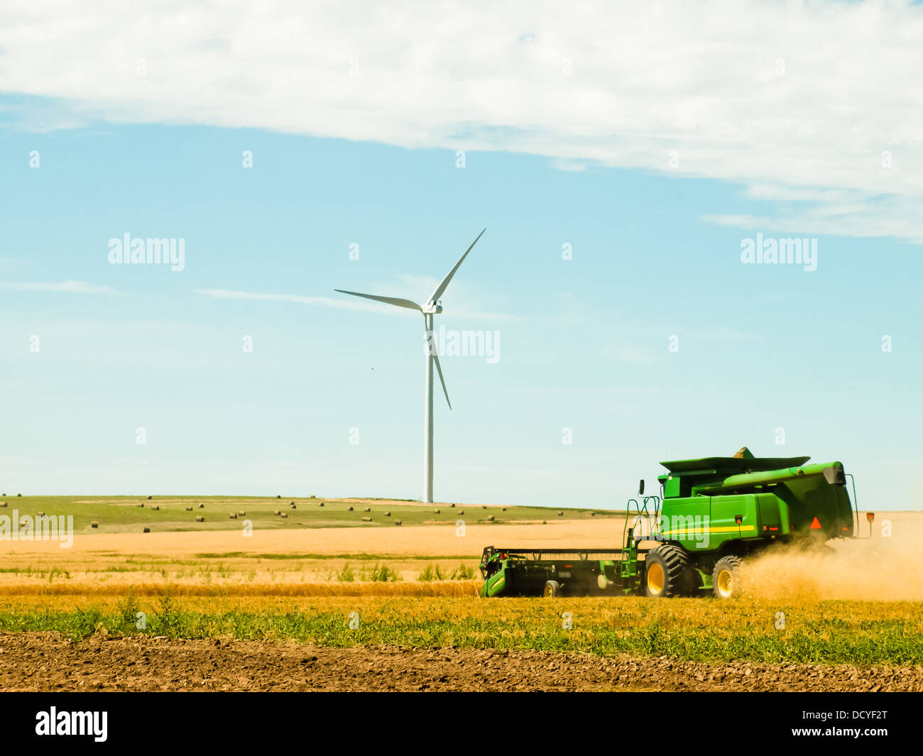 Wind turbines farm in Eastern Colorado Stock Photo - Alamy
