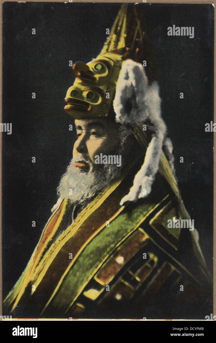 A color postcard featuring Ano-Thlosh, Chief of the Taku Tribe in ...