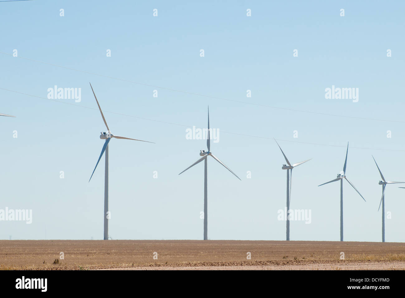 Wind turbines farm in Eastern Colorado Stock Photo - Alamy