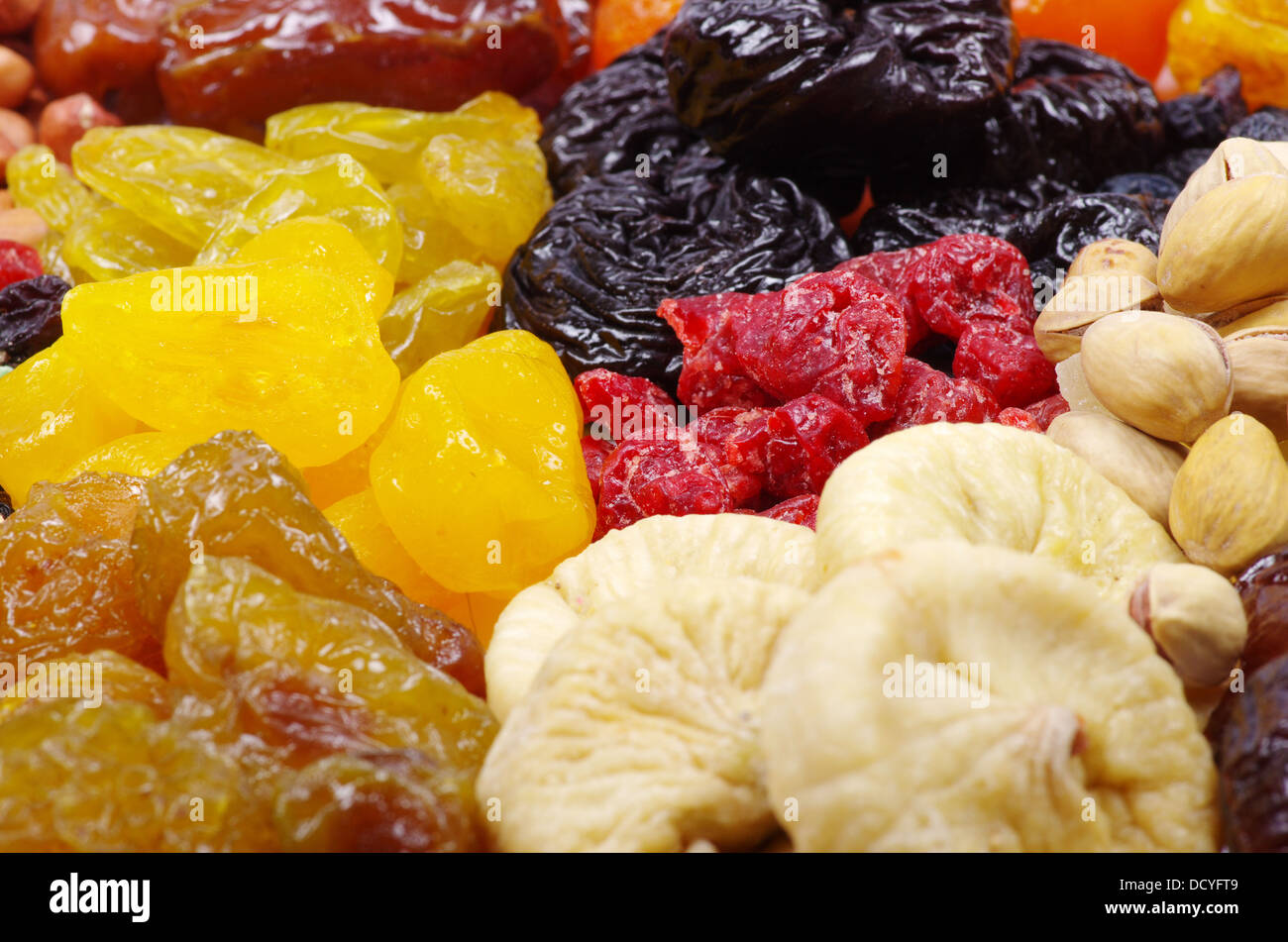 assorted dried fruits Stock Photo - Alamy