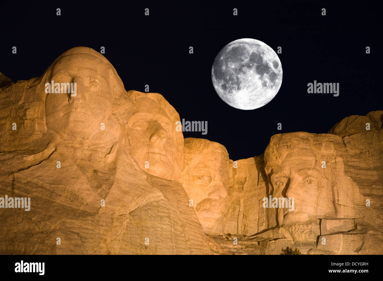 MOUNT RUSHMORE NATIONAL MONUMENT (©GUTZON & LINCOLN BORGLUM 1941) BLACK ...