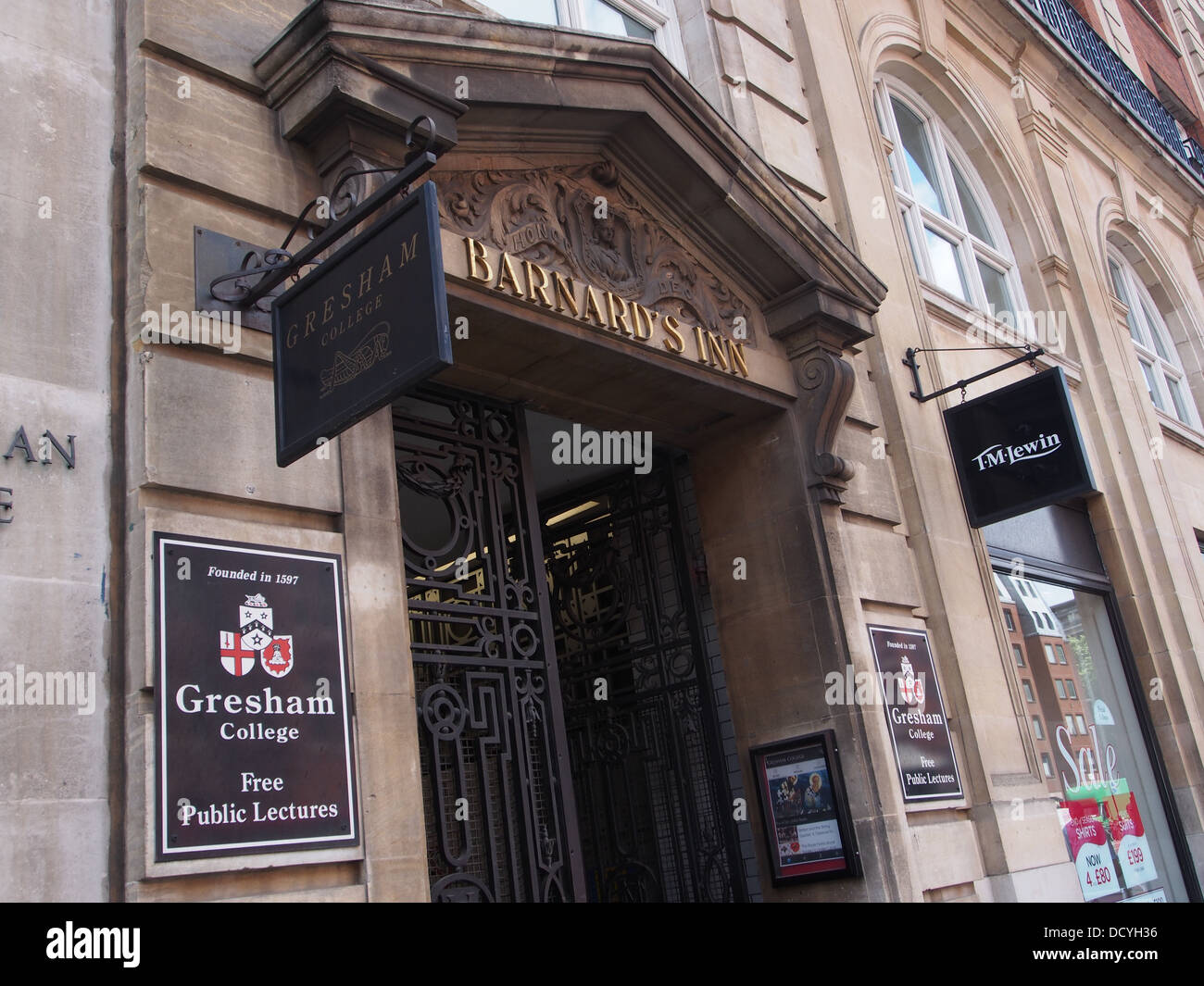 Gresham College, Barnard's Inn, London Stock Photo - Alamy