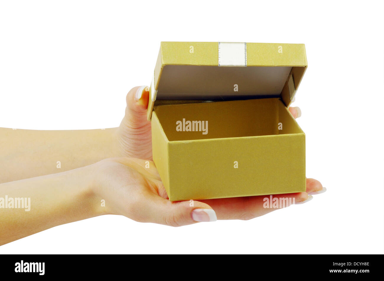 Hand and gift Stock Photo - Alamy