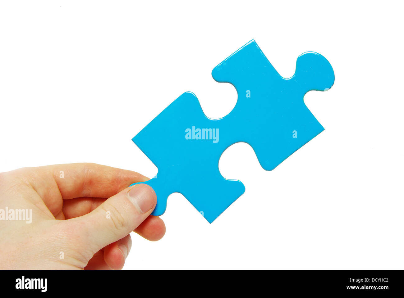puzzle in hand Stock Photo - Alamy