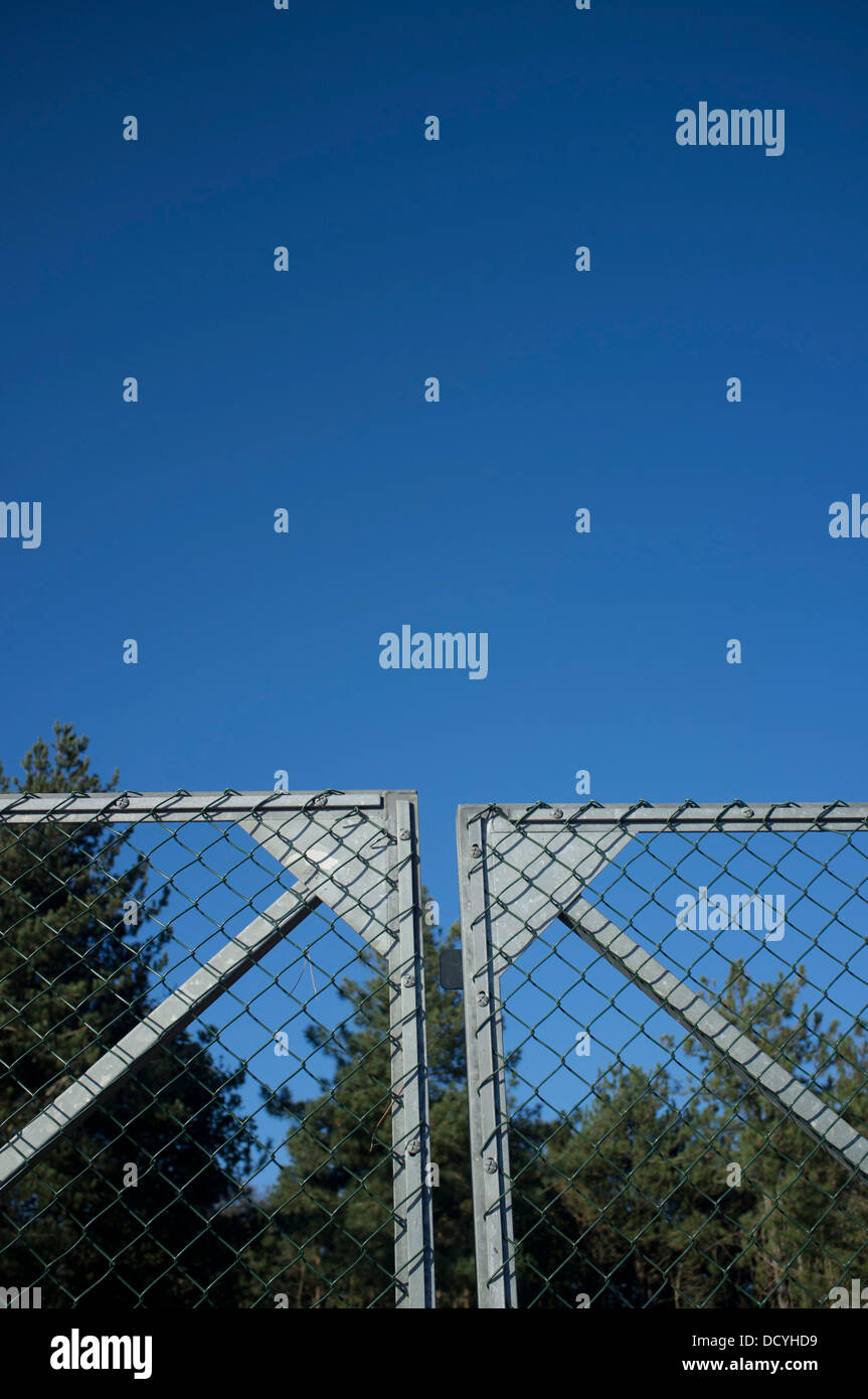 Closed Metal Gate High Resolution Stock Photography and Images - Alamy