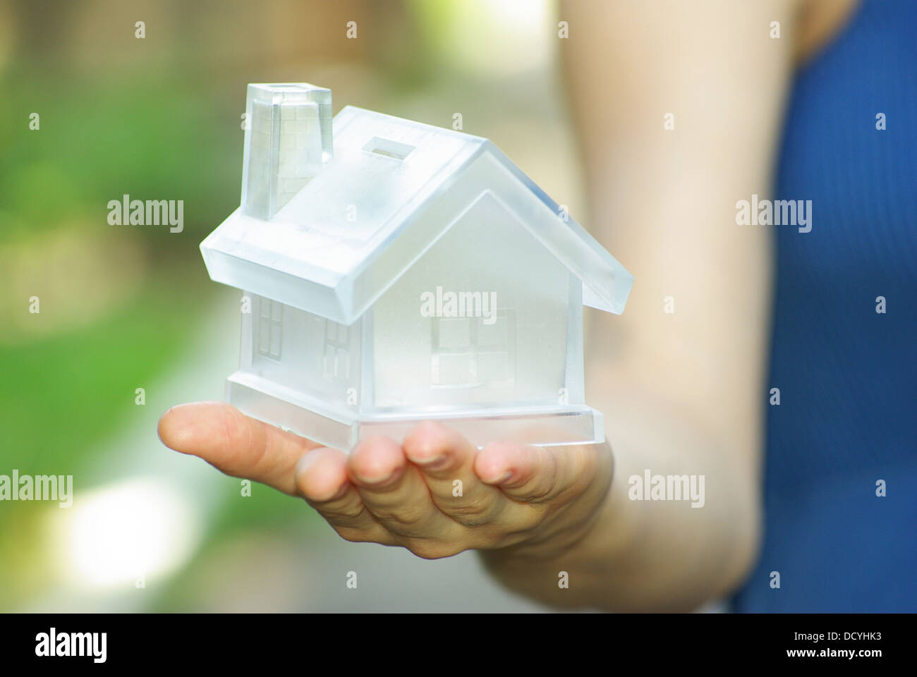 house in hand Stock Photo - Alamy