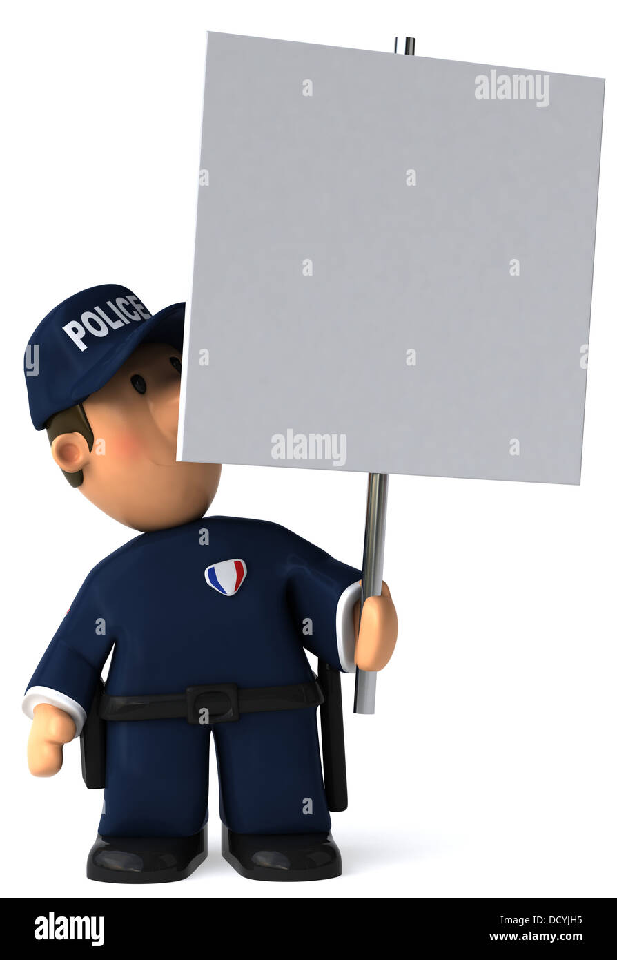 French policeman illustration hi-res stock photography and images - Alamy