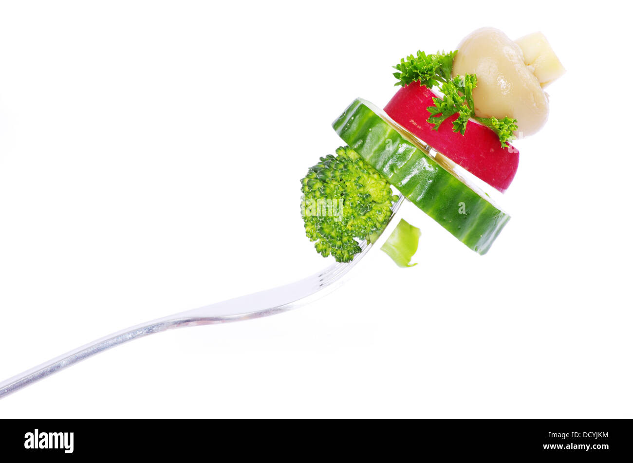 food on a fork Stock Photo - Alamy