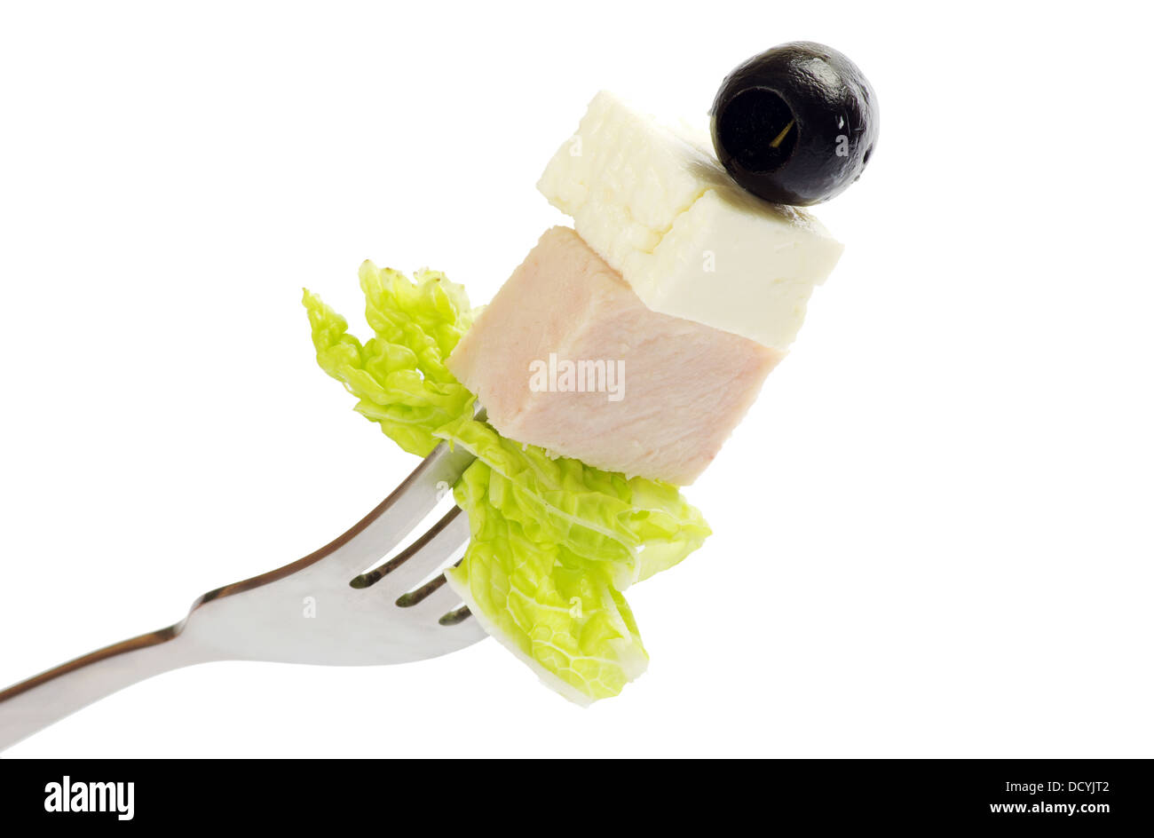 food on fork Stock Photo - Alamy
