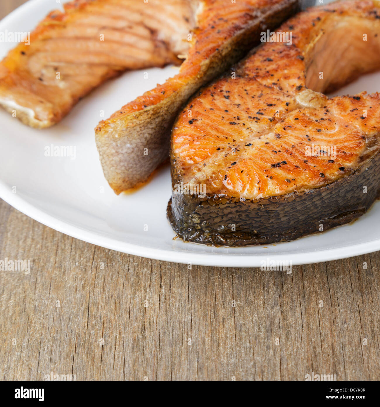 Red trout fried in hi-res stock photography and images - Alamy