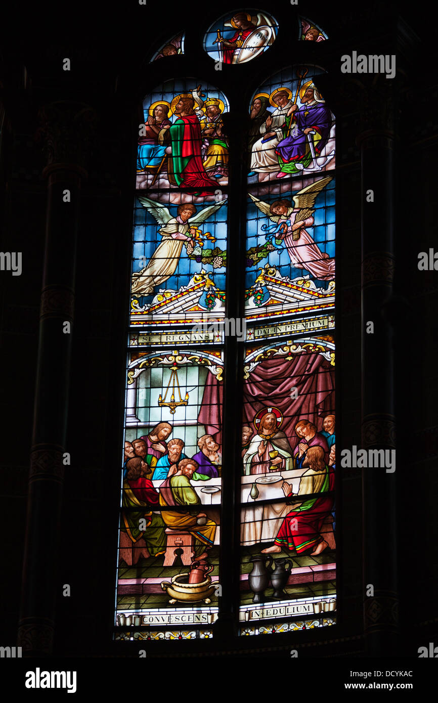 Stained glass windows in Saint Nicholas Church (Dutch: Sint ...
