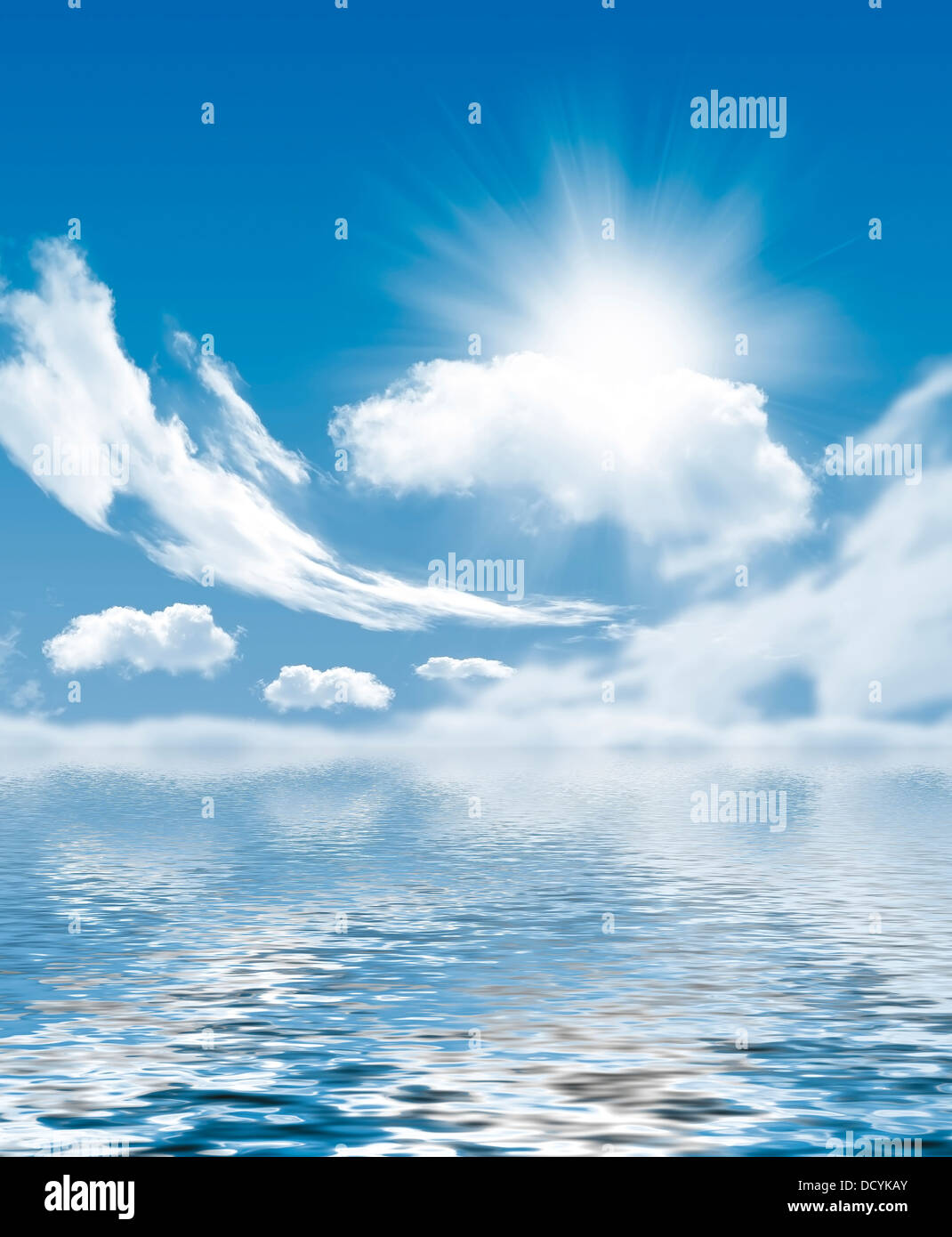 Photo of clouds and sun Stock Photo - Alamy