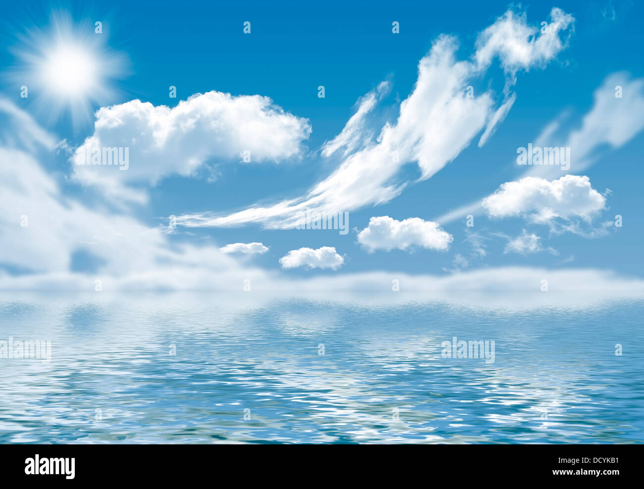 Photo of clouds and sun Stock Photo - Alamy