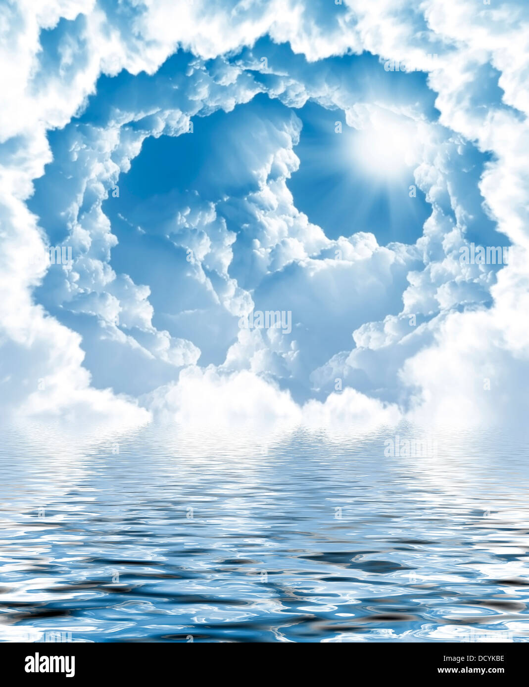 Photo of clouds and sun Stock Photo - Alamy