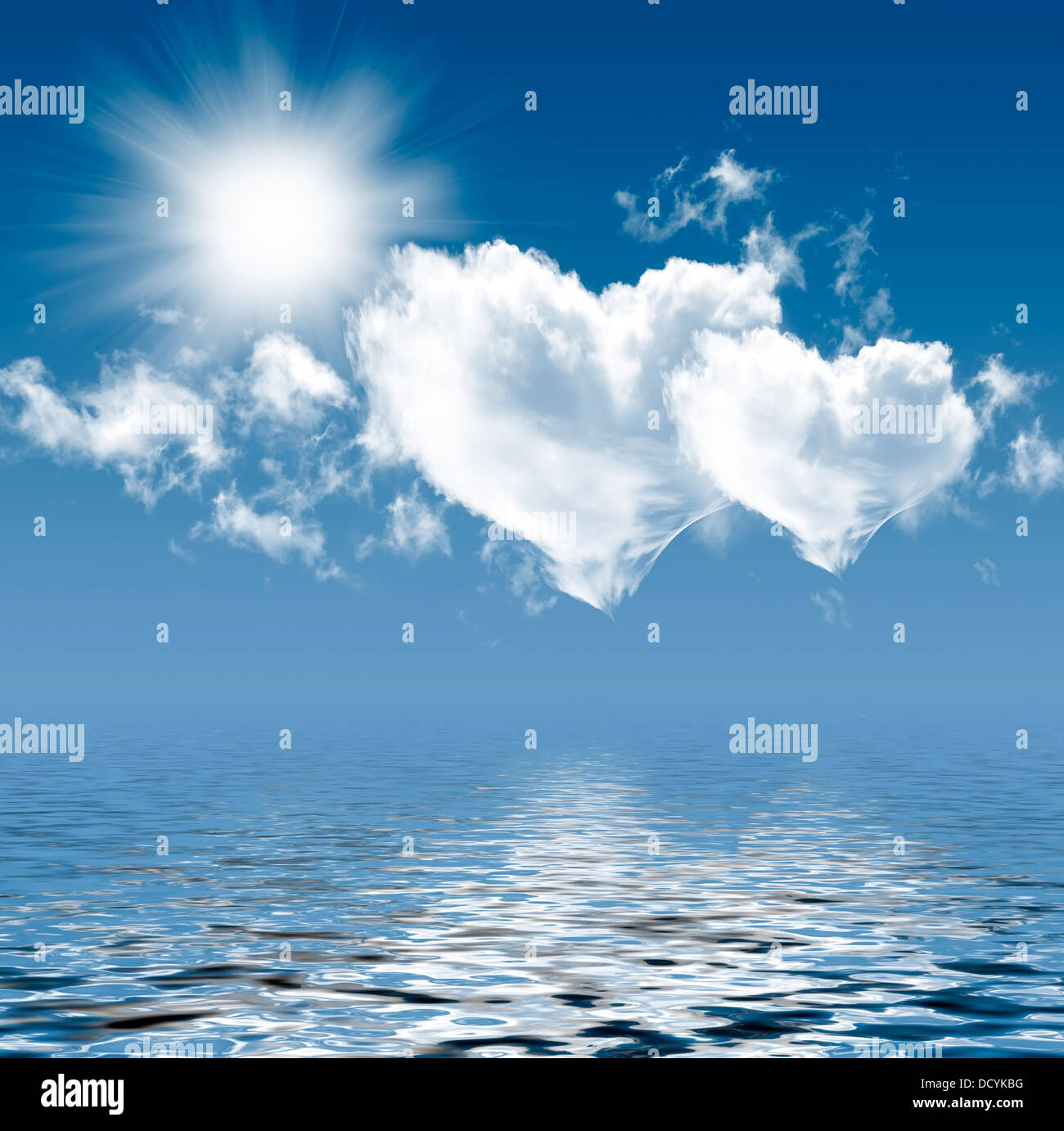 Photo of clouds and sun Stock Photo - Alamy