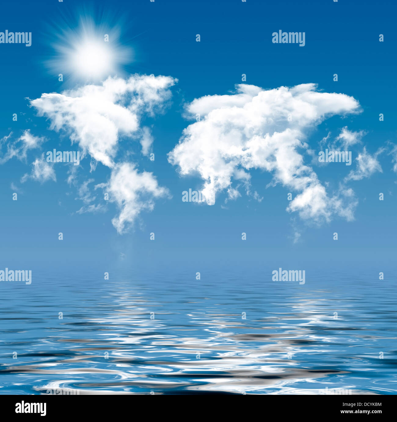 Photo of clouds and sun Stock Photo - Alamy