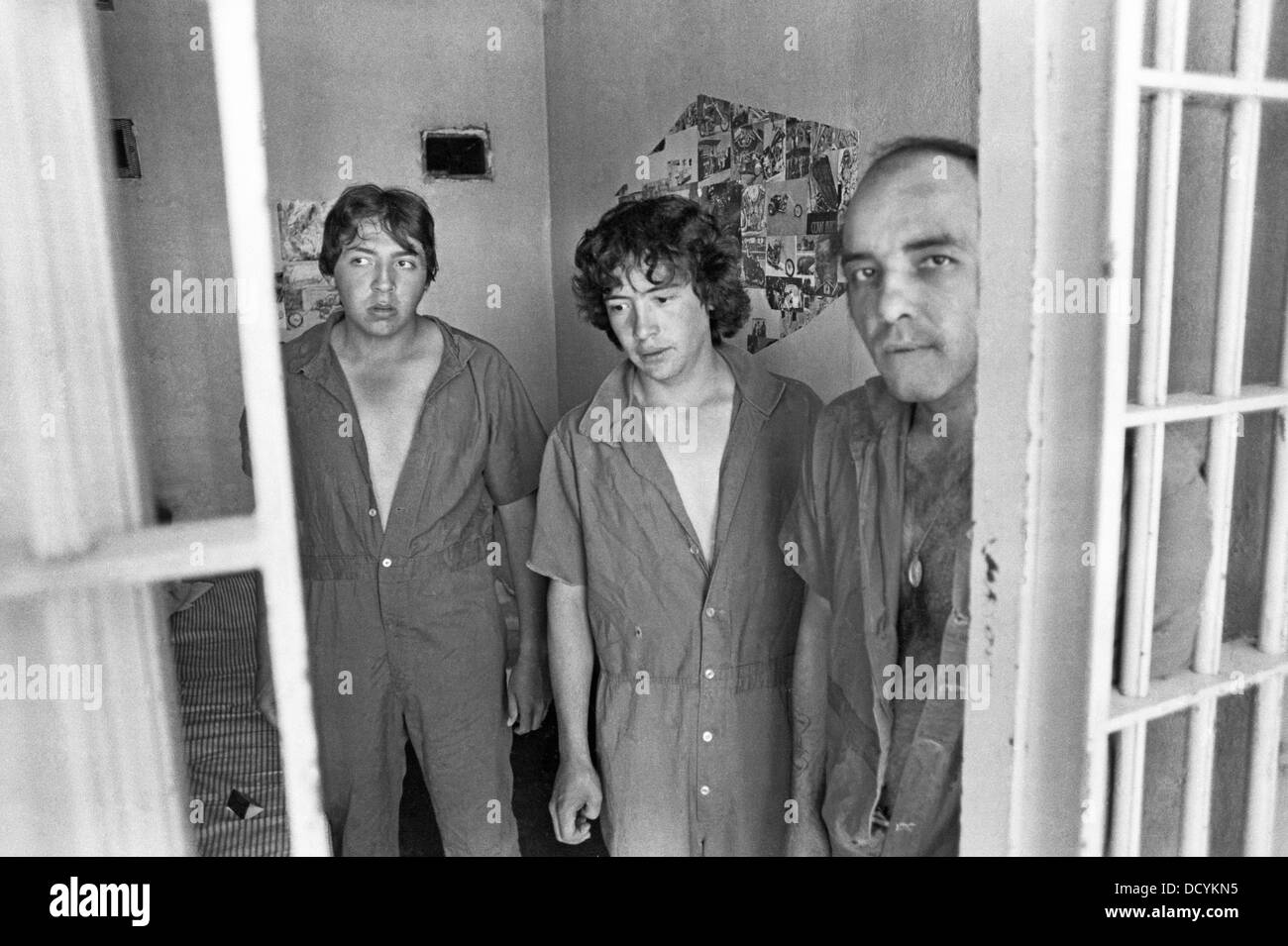 Inmates in an overcrowded maximum security cell block at the New Stock ...