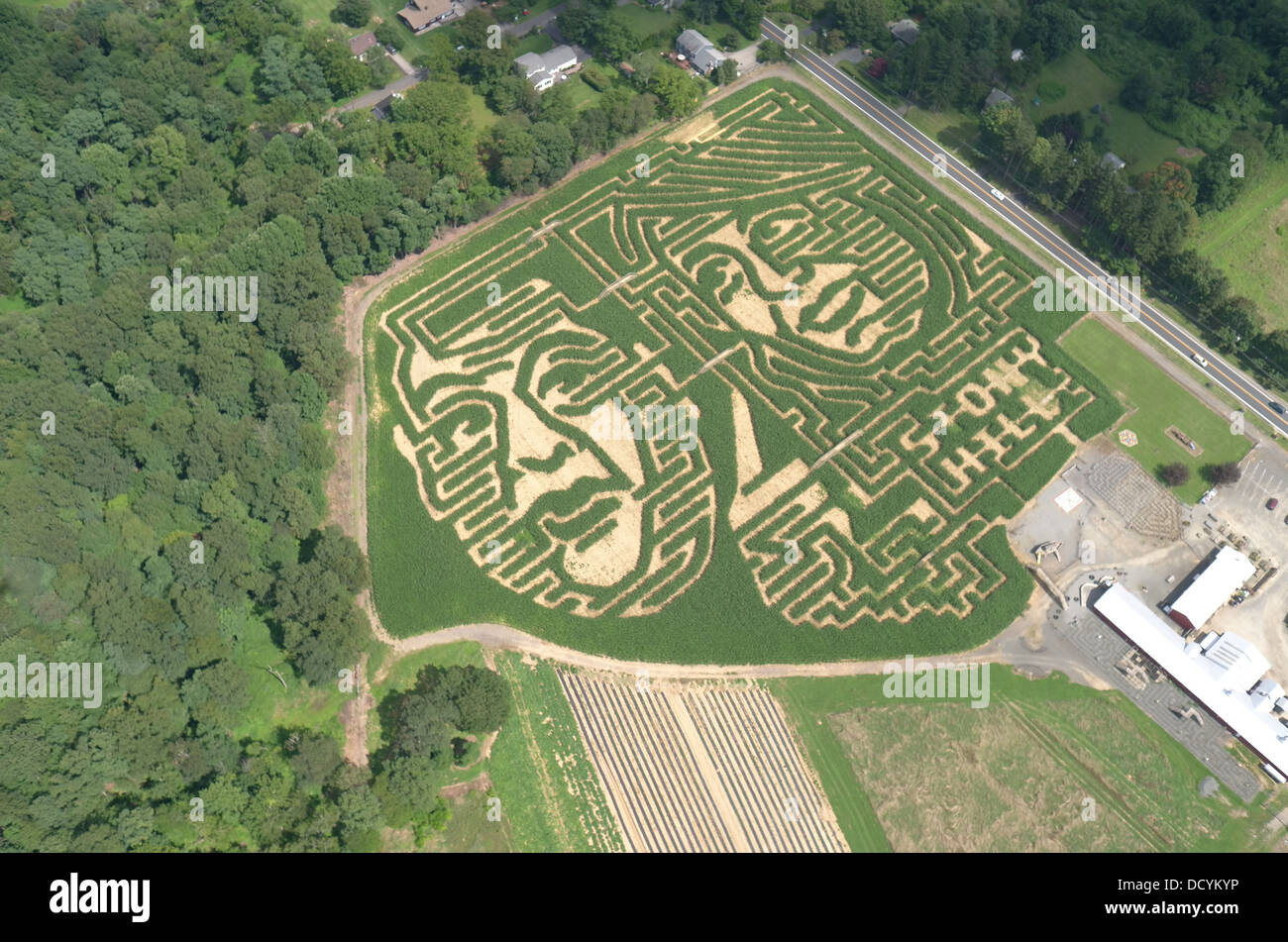 Maze aerial view hi-res stock photography and images - Alamy