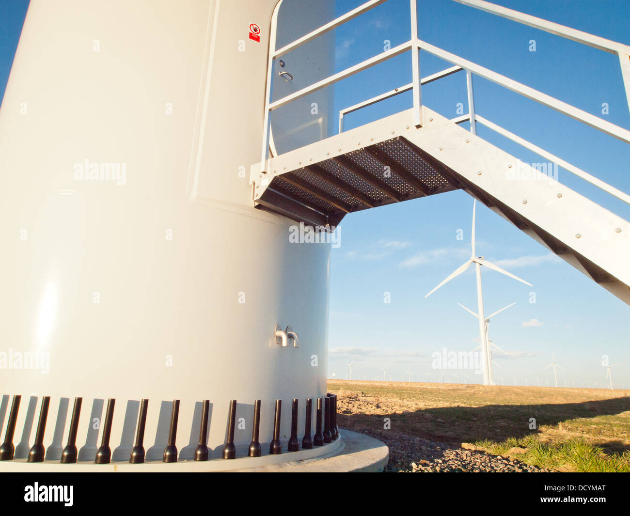 Wind turbines farm at sunset in Limon, Colorado Stock Photo - Alamy