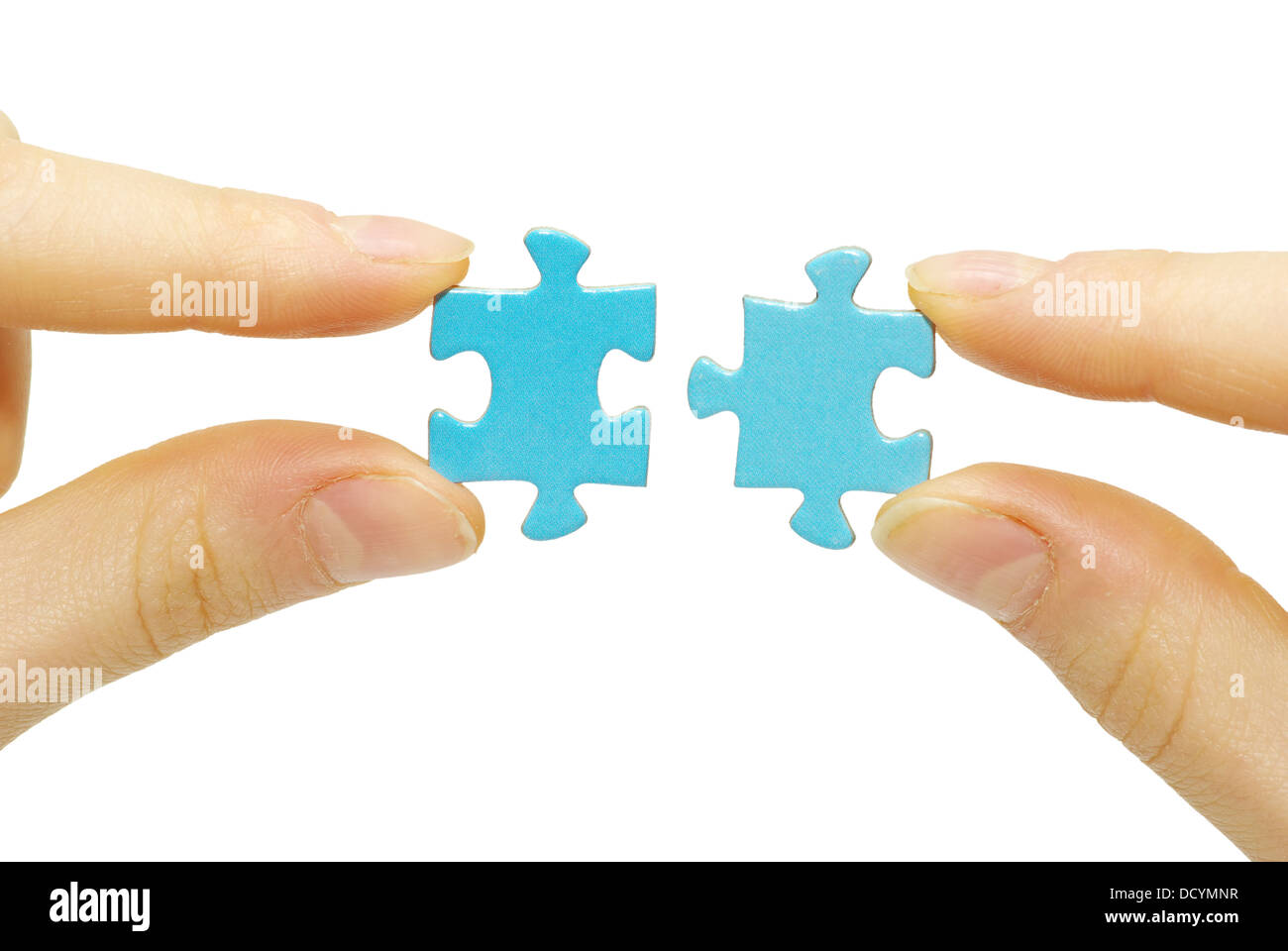 puzzle in hand Stock Photo - Alamy
