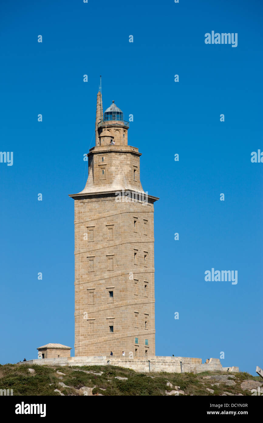 HERCULES TOWER ROMAN LIGHTHOUSE LA CORUNA GALICIA SPAIN Stock Photo - Alamy
