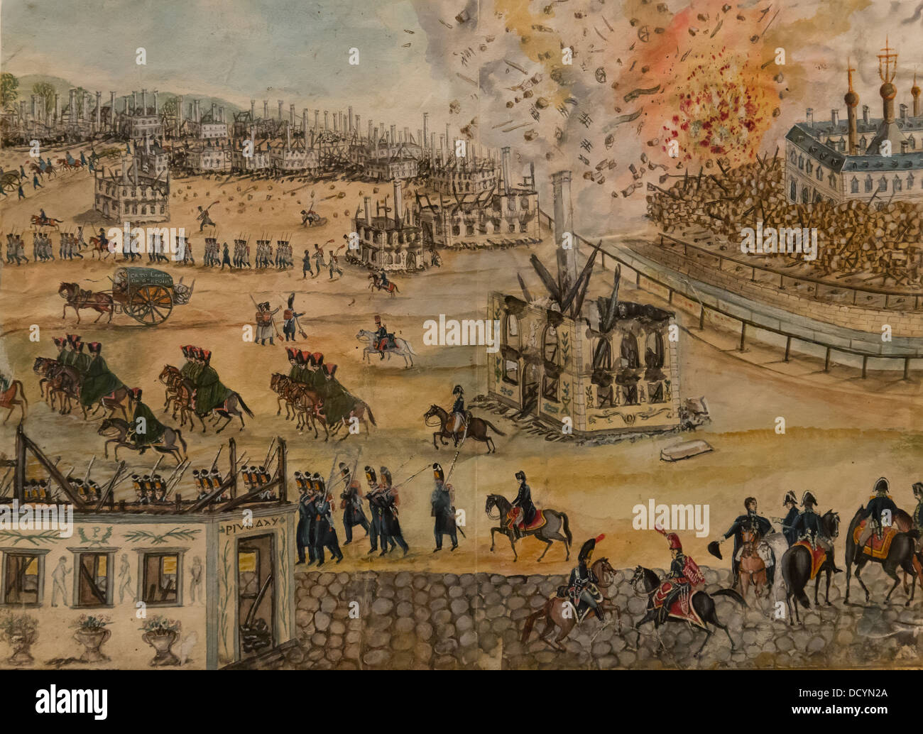 Ruins of Moscou, explosion of the Kremlin 28 october 1812 - Anonyme ...