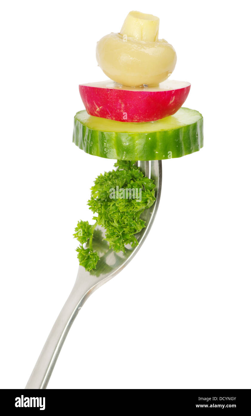 food on a fork Stock Photo - Alamy