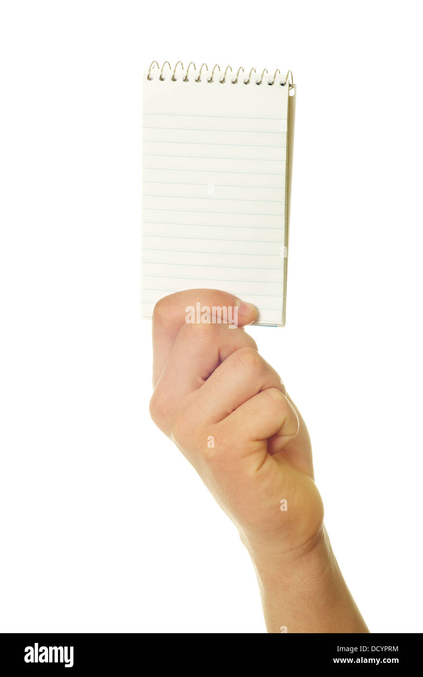 Hand held sign Cut Out Stock Images & Pictures - Alamy