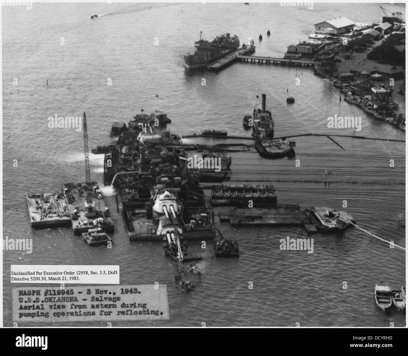 Uss oklahoma battleship Black and White Stock Photos & Images - Alamy