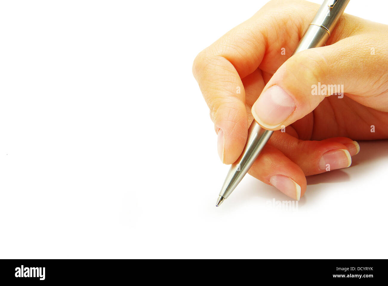 pen in hand Stock Photo - Alamy