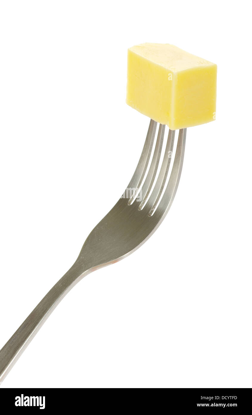 cheese on fork Stock Photo - Alamy