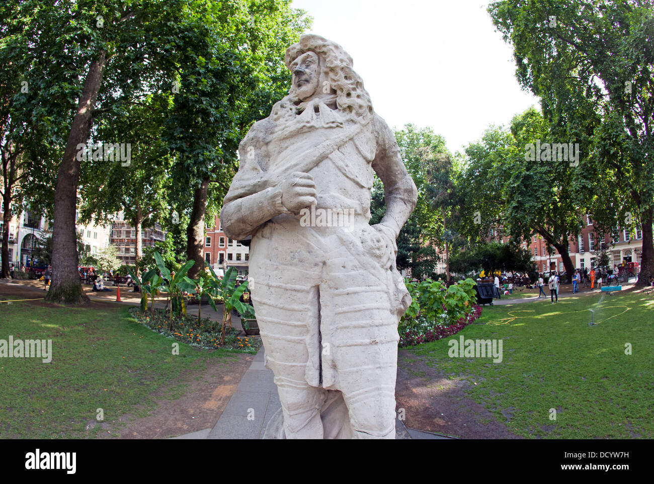 Statue Of Charles ii Soho Square London UK Stock Photo - Alamy