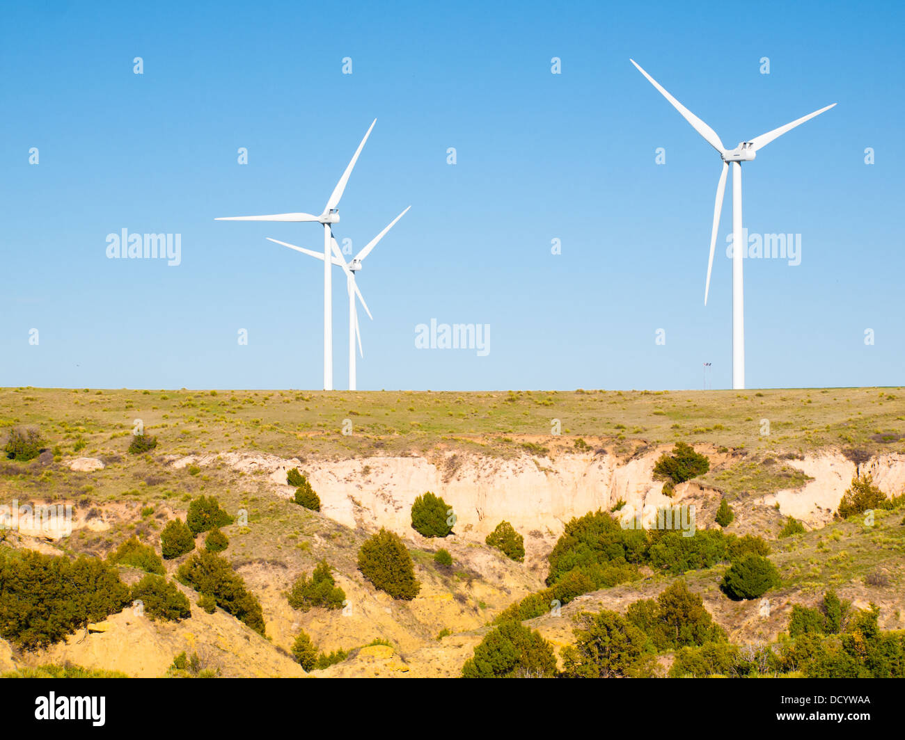 Wind turbines farm in Limon, Colorado Stock Photo - Alamy