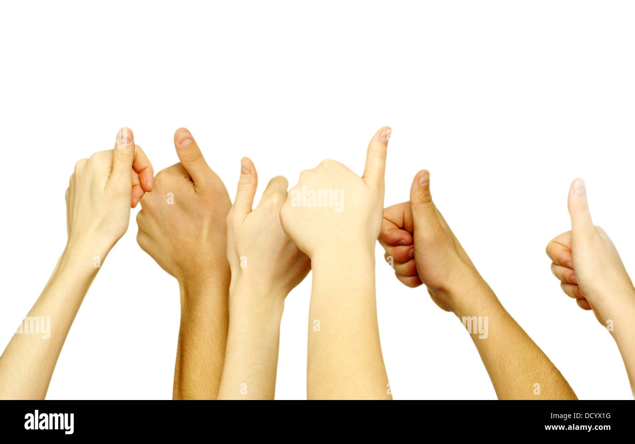 Hands Lifted Up High Resolution Stock Photography and Images - Alamy