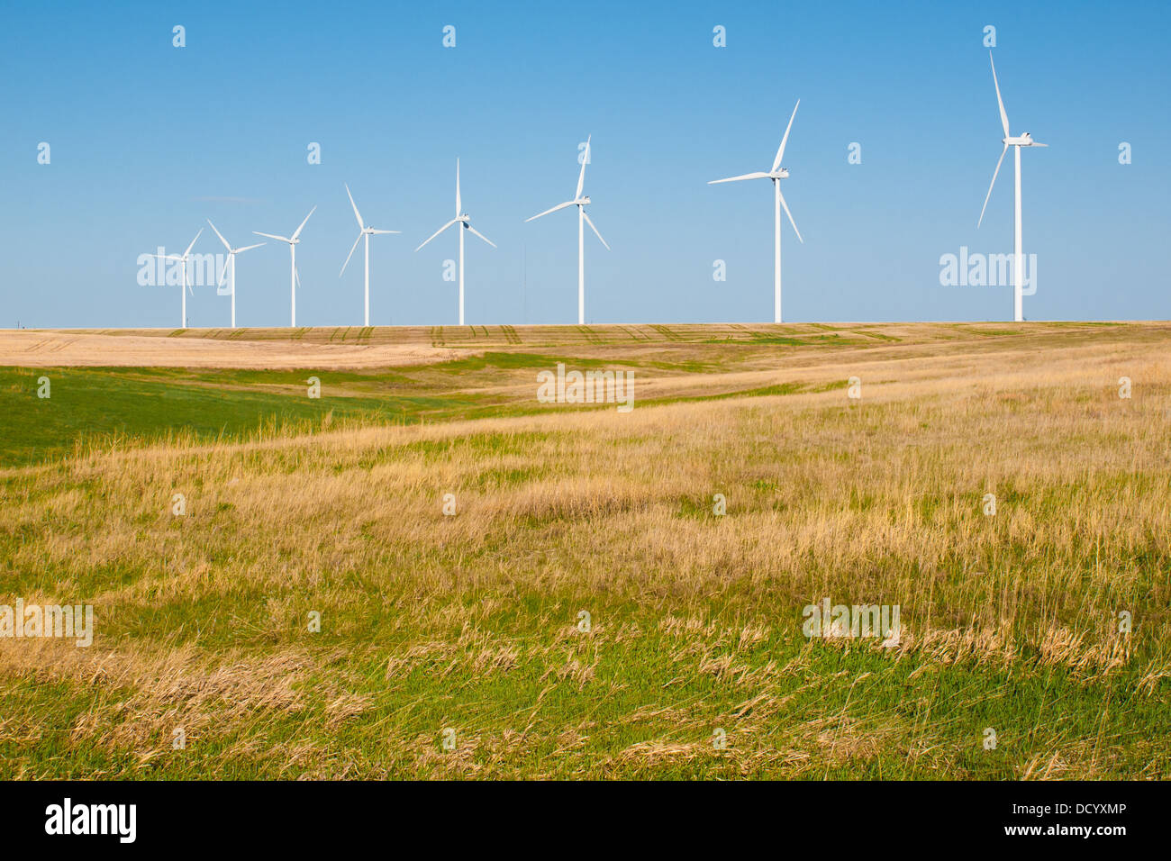 Wind turbines farm in Limon, Colorado Stock Photo - Alamy