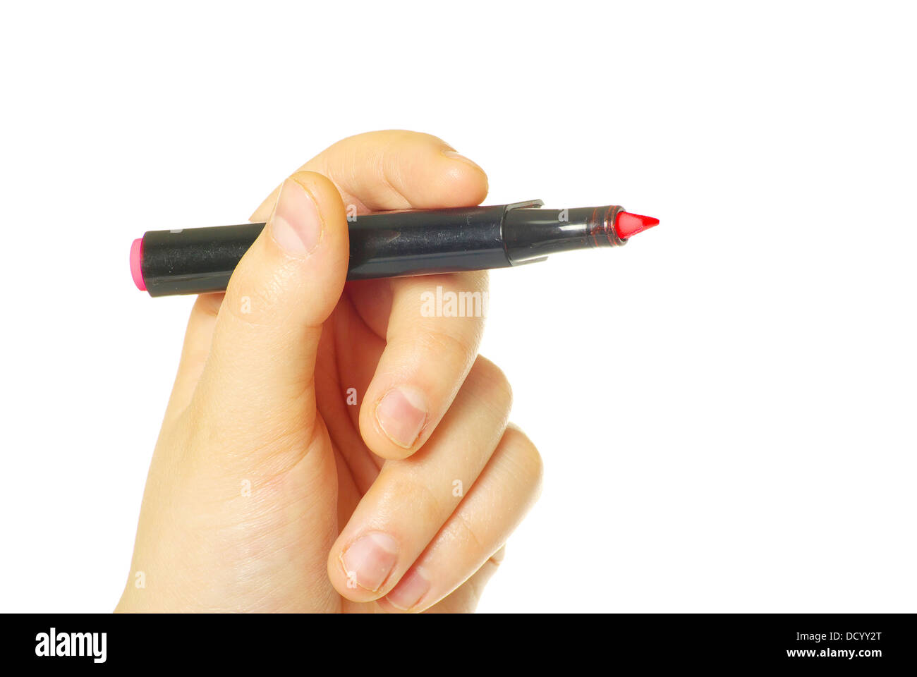 hand with marker Stock Photo - Alamy