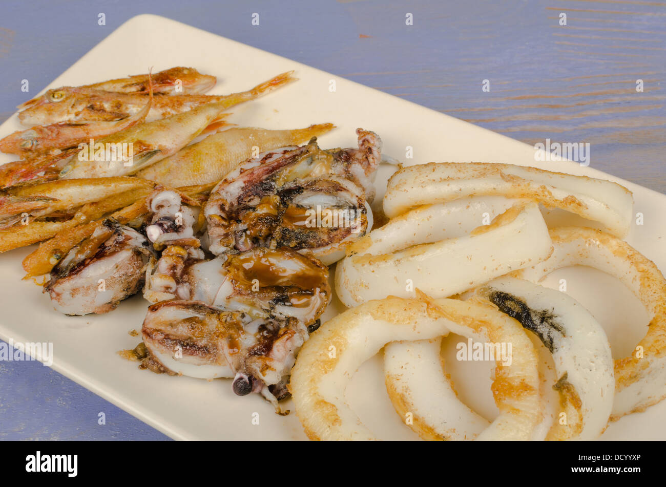 Fried fish, a classic among traditional Spanish tapas Stock Photo - Alamy