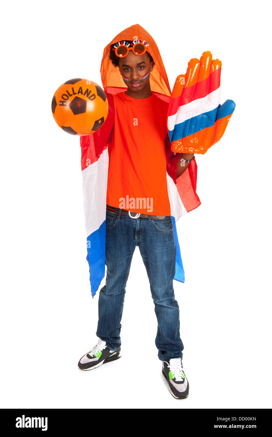 Dutch soccer supporter Stock Photo - Alamy