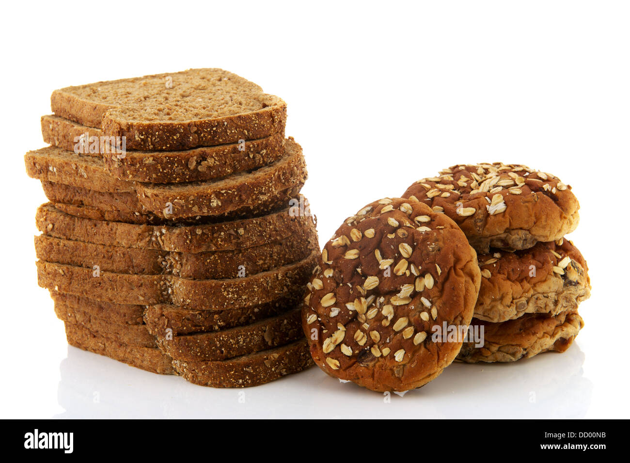 Slices wholemeal bread grains hi-res stock photography and images - Alamy
