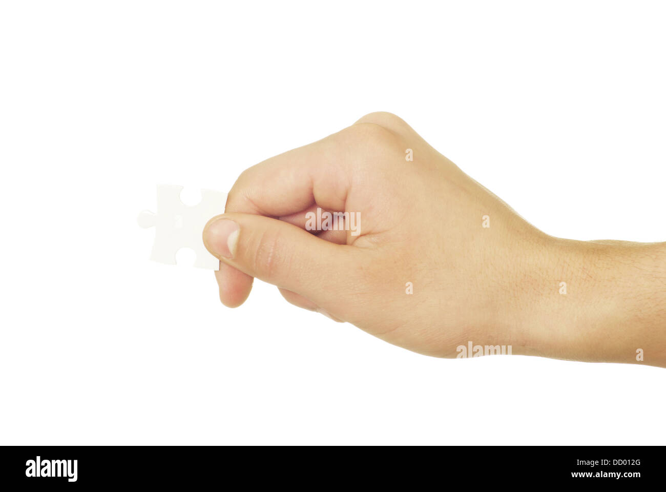puzzle in hand Stock Photo - Alamy