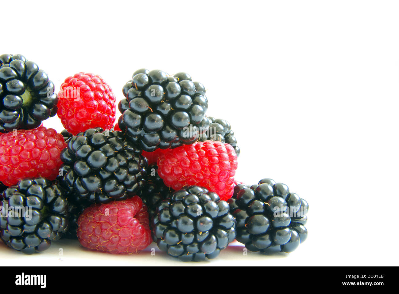raspberry and blackberry Stock Photo - Alamy