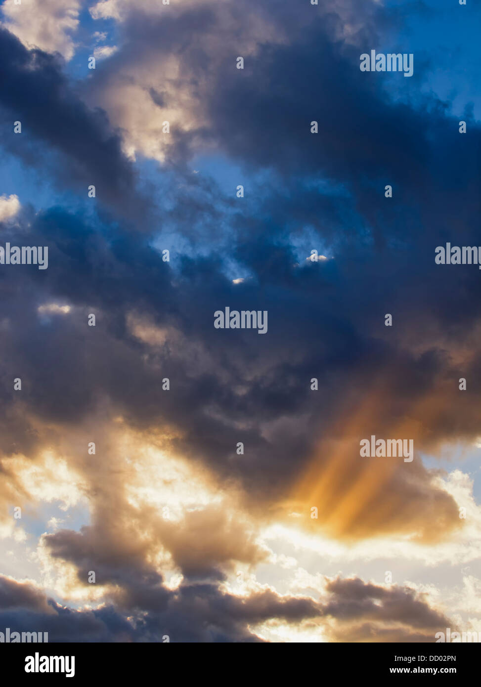 Bursting From Behind Clouds High Resolution Stock Photography and ...