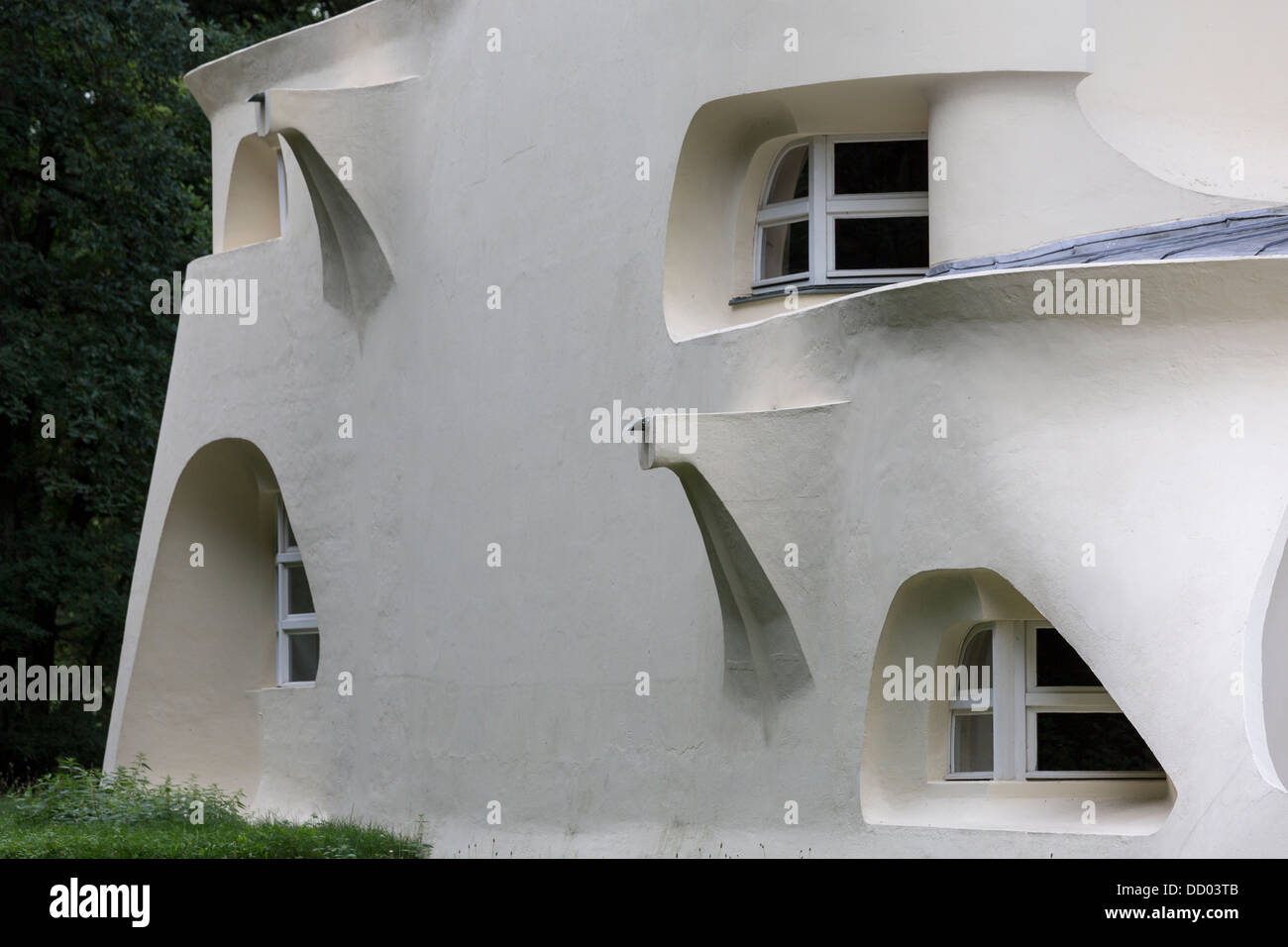 detail of windows, The Einstein Tower or Einsteinturm, Potsdam, Germany ...