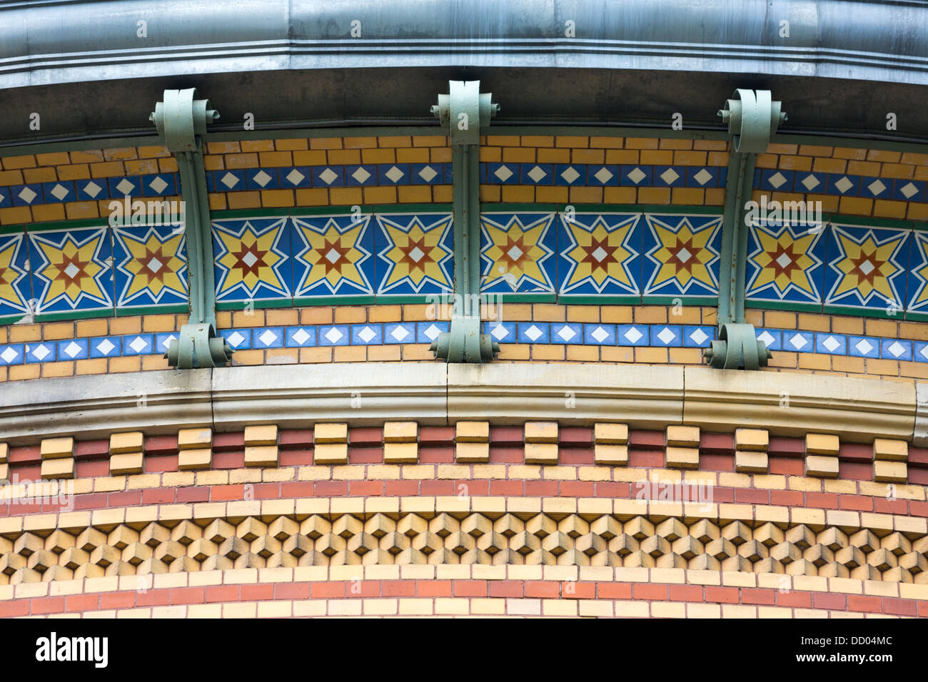 detail of brick and tile work, Astrophysical Observatory, Albert ...