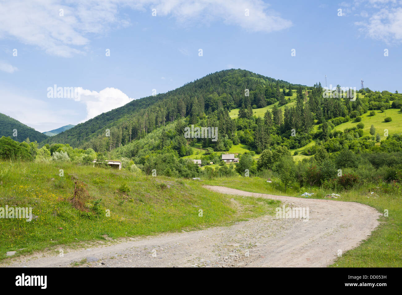 Summer panorama of Montenegrin mountain range Stock Photo - Alamy