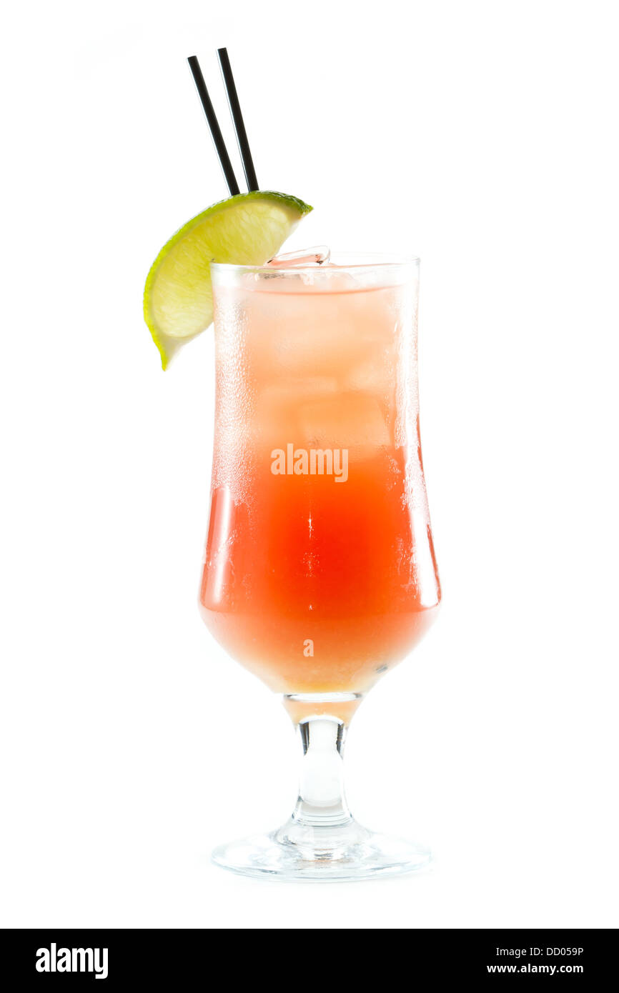 classic cocktail, madras, vodka cranberry and orange juice isolated on ...