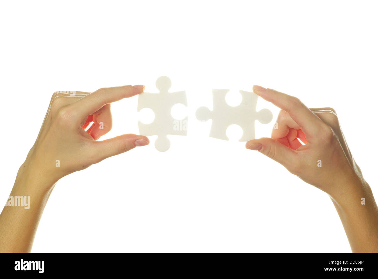 puzzle in hands Stock Photo - Alamy