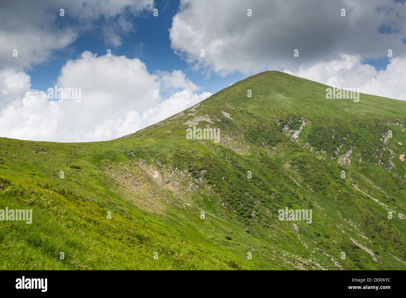 Summer panorama of Montenegrin mountain range Stock Photo - Alamy